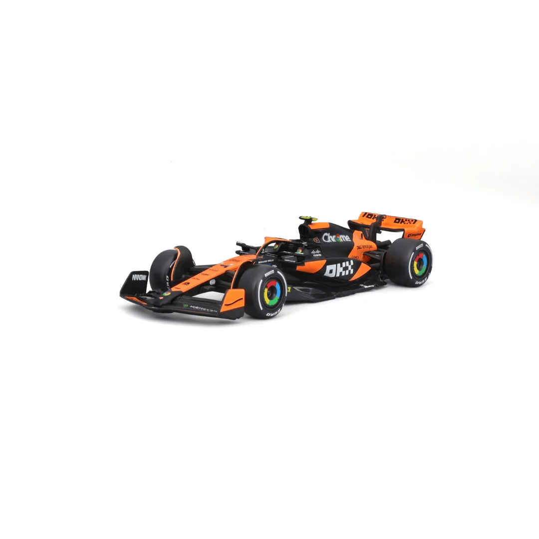 Bburago McLaren Racing F1 MCL38 Lando Norris 2024 Miami GP Model Car U ...
